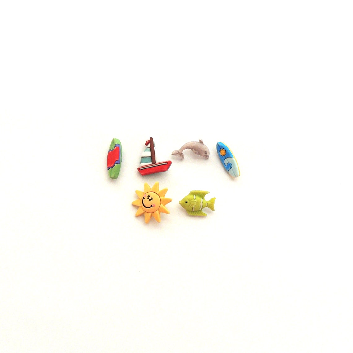 Surf's up Buttons by Buttons Galore // Novelty Beach Ocean | Etsy