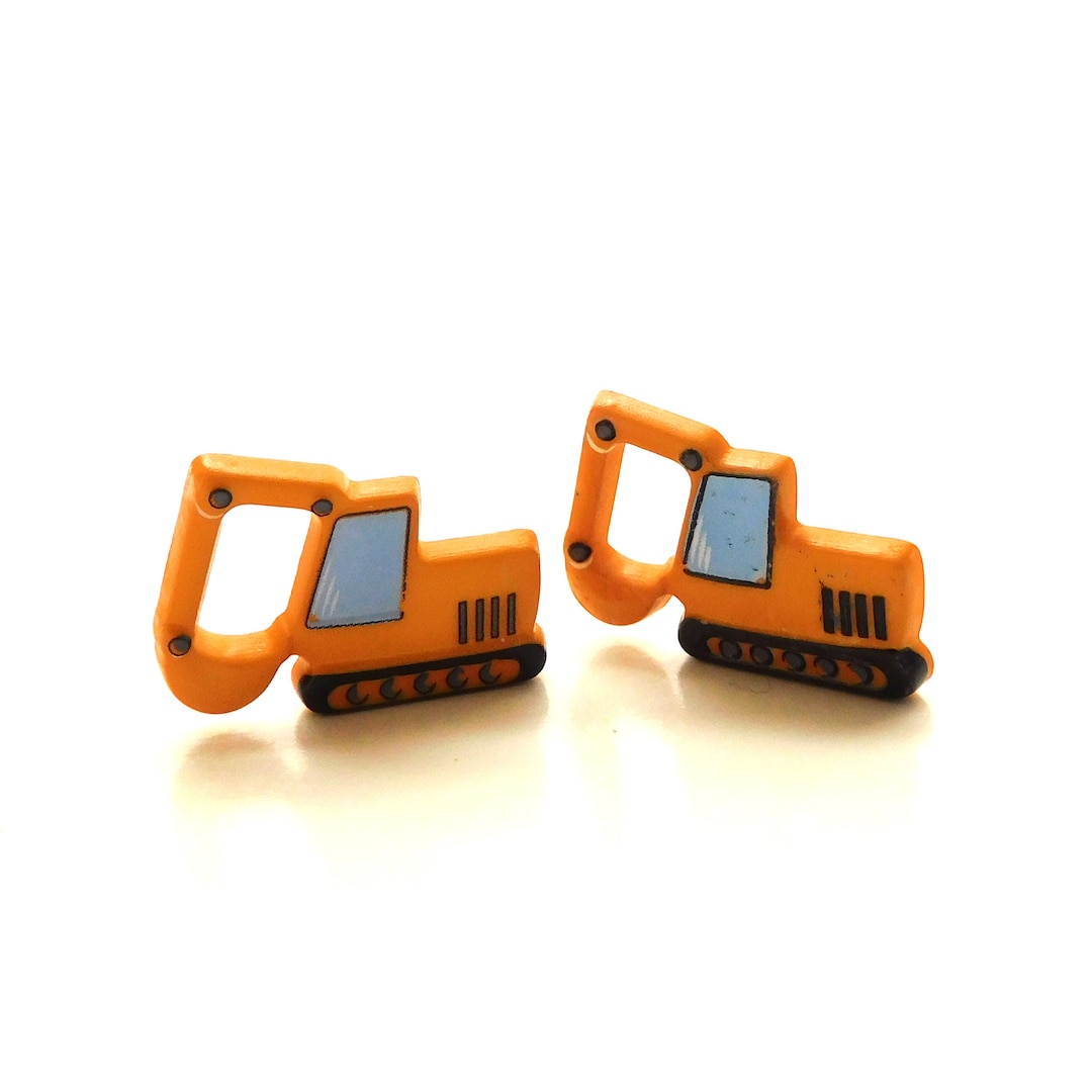 Excavator Buttons by Dill / Construction Heavy Equipment Embellishments ...