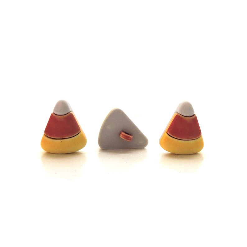 Candy Corn Buttons by Buttons Galore / Halloween Party Crafts | Etsy