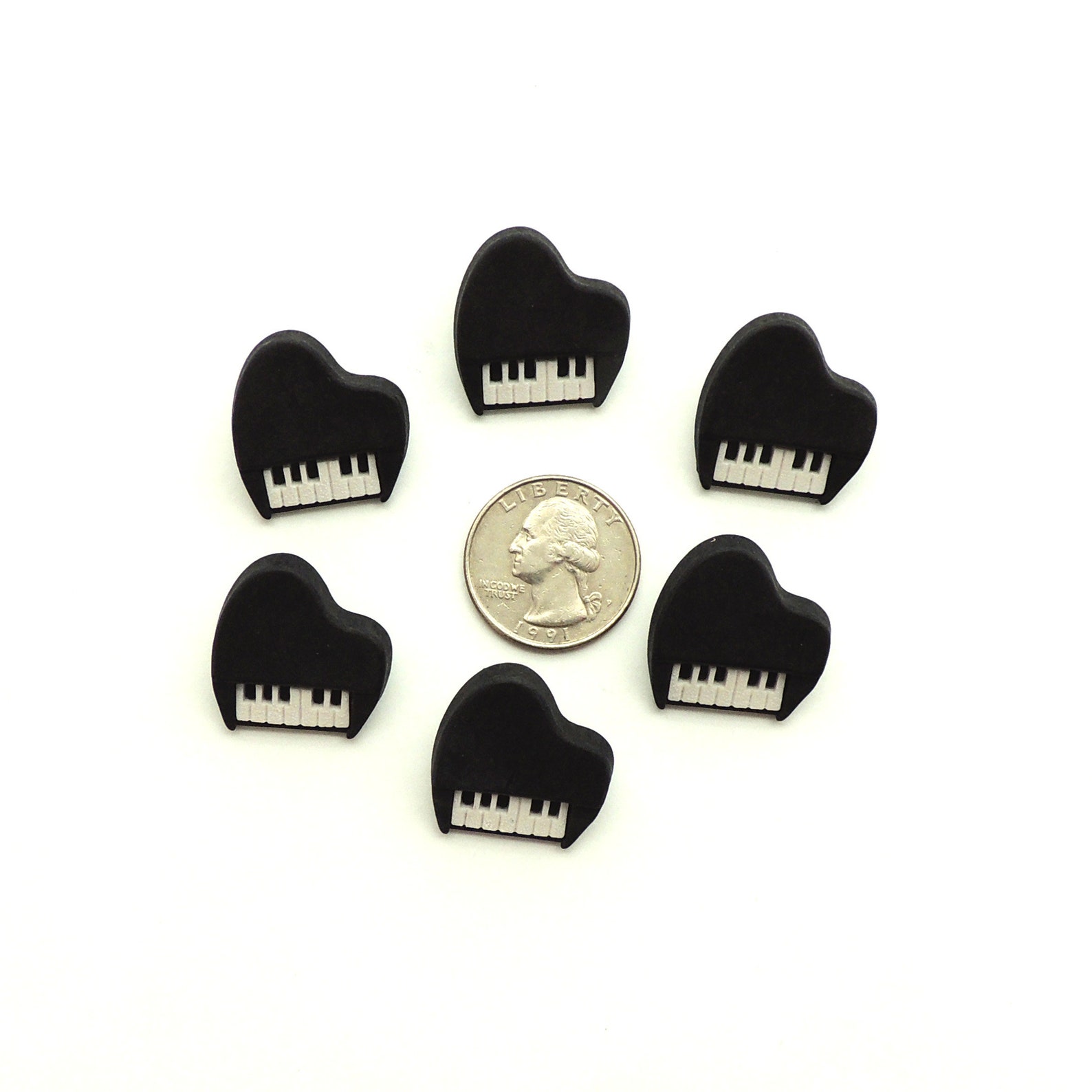 Piano Buttons by Buttons Galore // Baby Grand Embellishments - Etsy