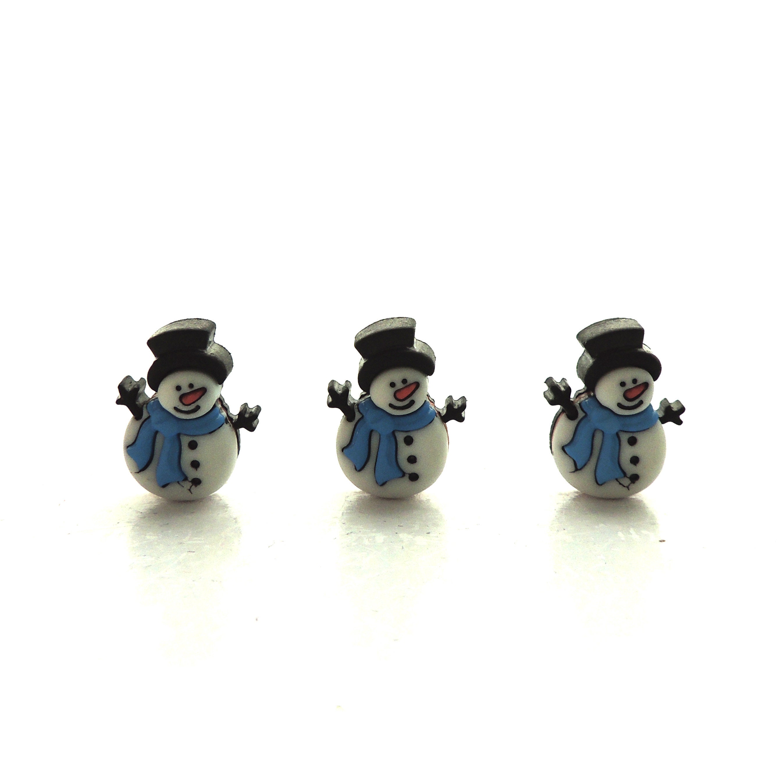 Classic Snowman Buttons by Buttons Galore / Winter Holiday - Etsy