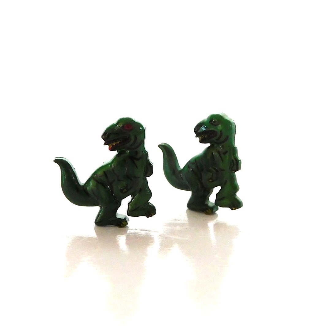 T Rex Buttons by Dill / Animal Prehistoric Reptile Embellishments - Set ...