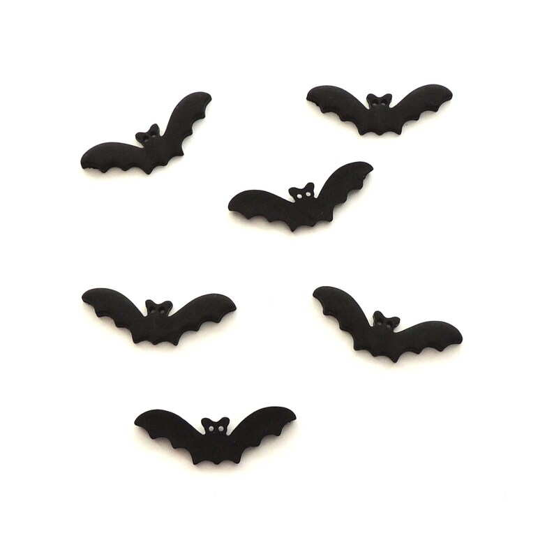 Bat Flatback Buttons by Buttons Galore / Halloween Party | Etsy