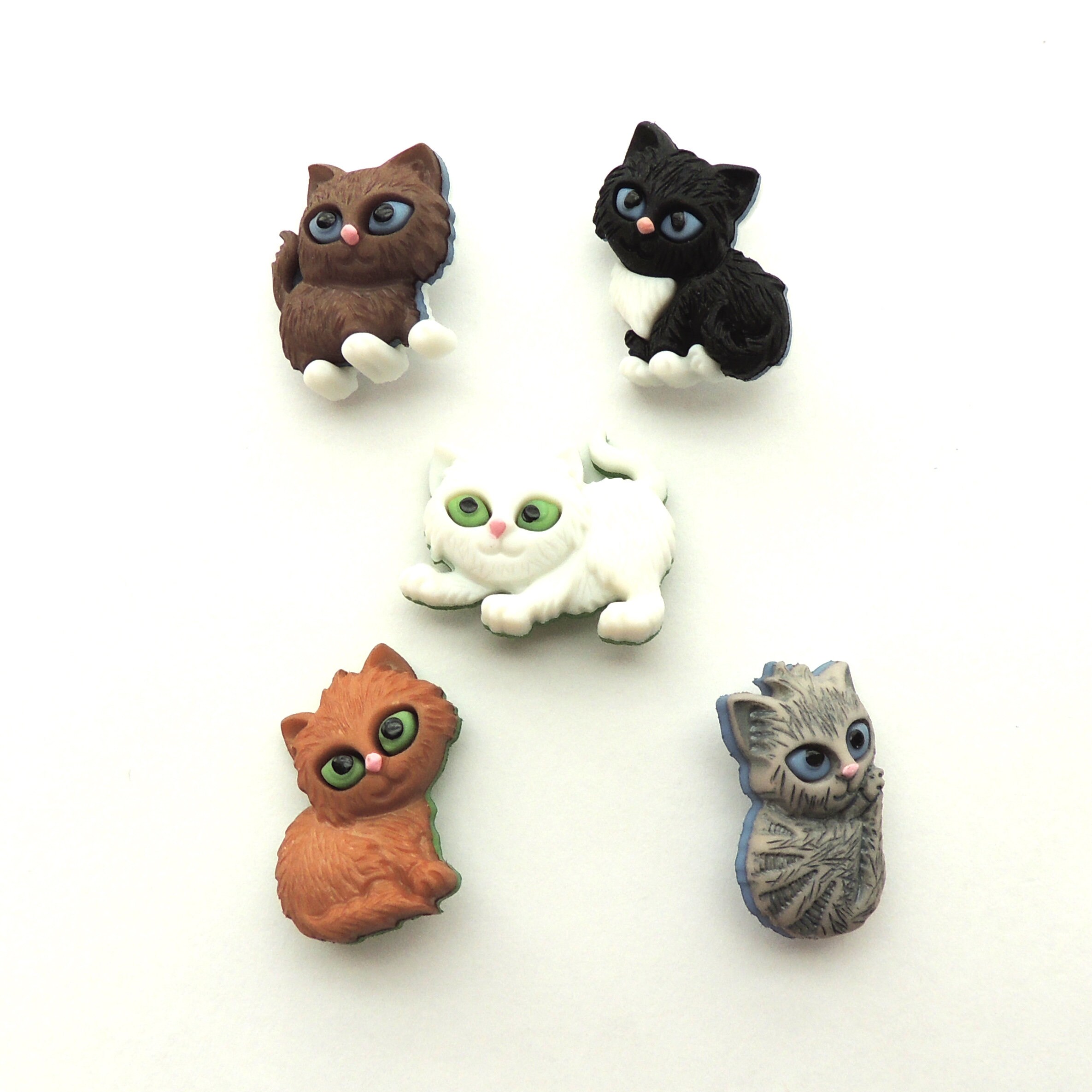 Kitten Kaboodle Cat Buttons by Dress It Up / Jesse James | Etsy