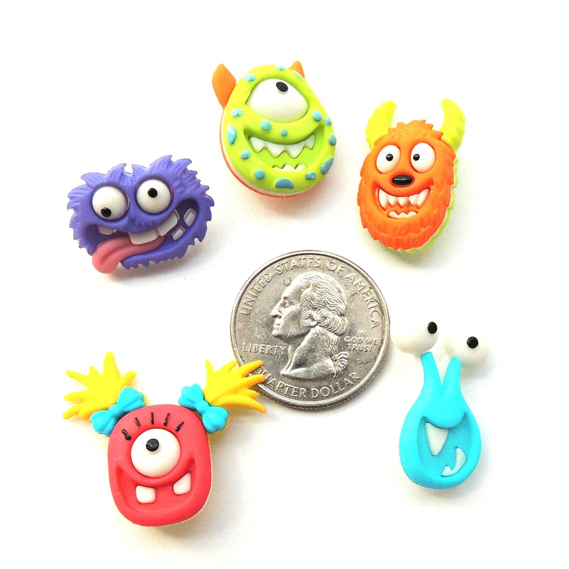 Mad for Monsters Buttons by Dress It Up / Novelty Sewing | Etsy