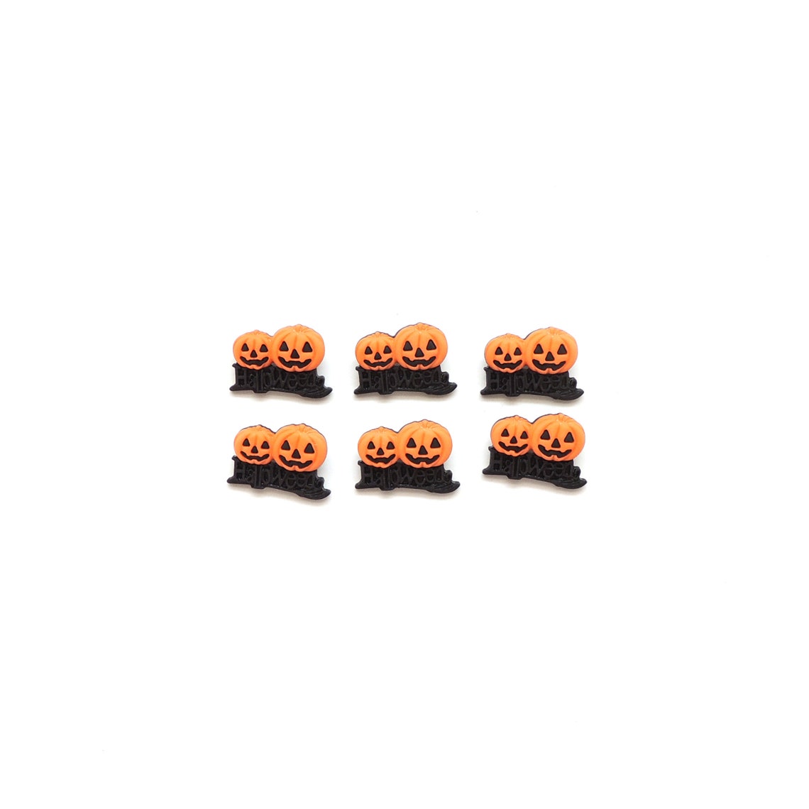 Double Jack O'lantern Buttons by Buttons Galore / Halloween Pumpkin ...