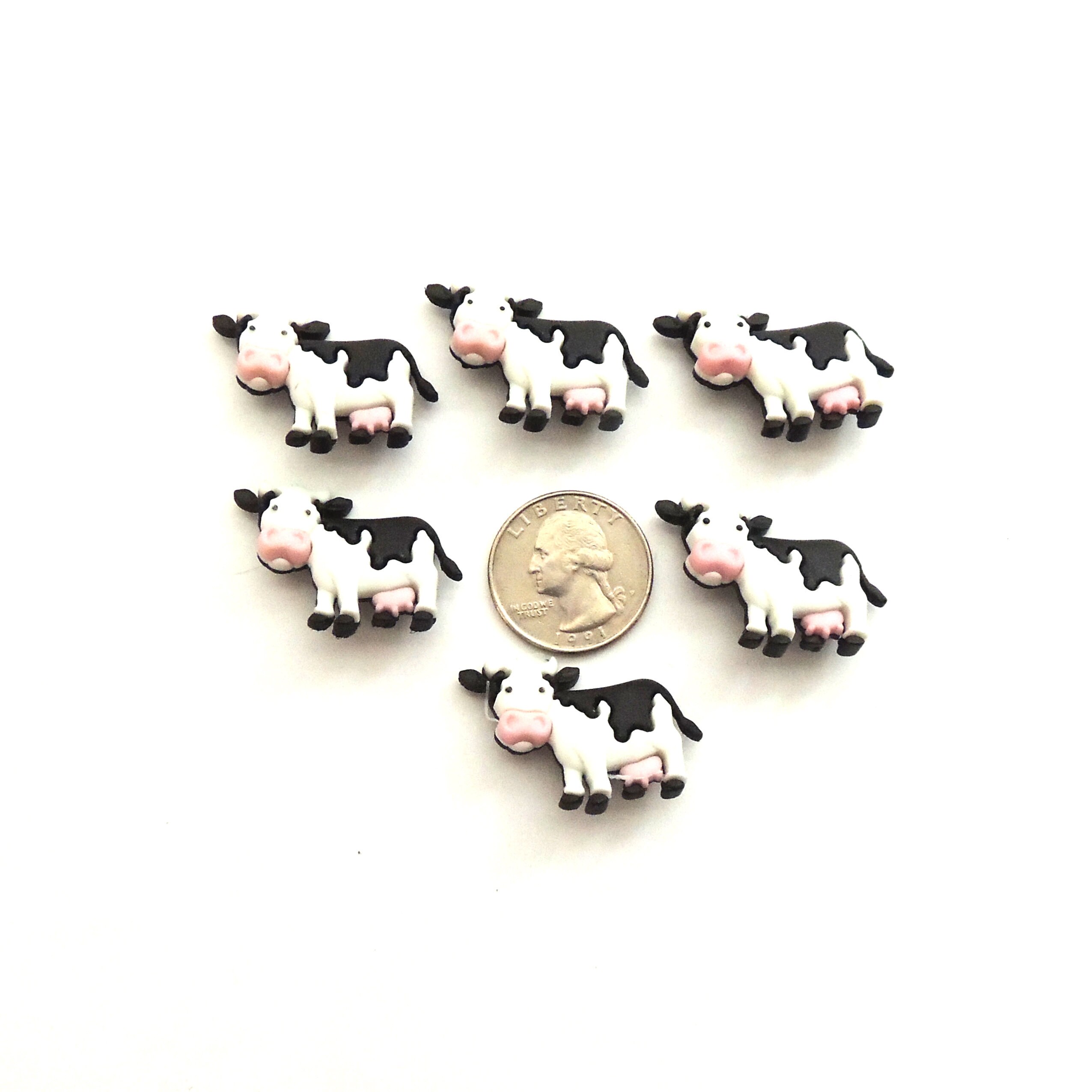 Cow Buttons by Dress It Up // Farm Animal Embellishments | Etsy