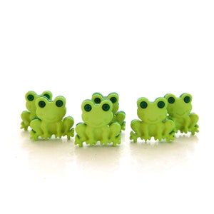 Frog Buttons by Buttons Galore / Novelty Animal Embellishments Set of ...