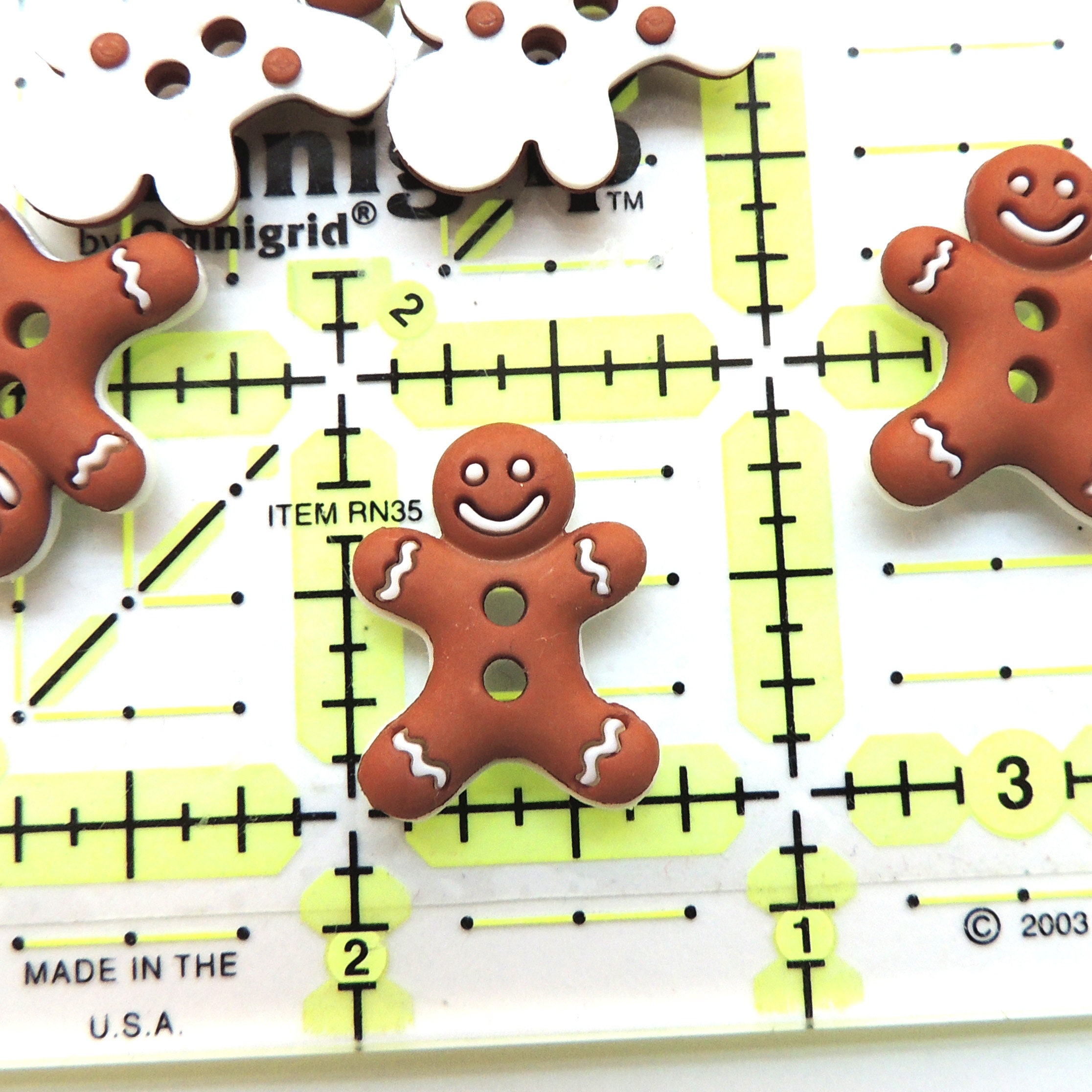 Gingerbread Man Buttons by Dress It up / Novelty Christmas | Etsy
