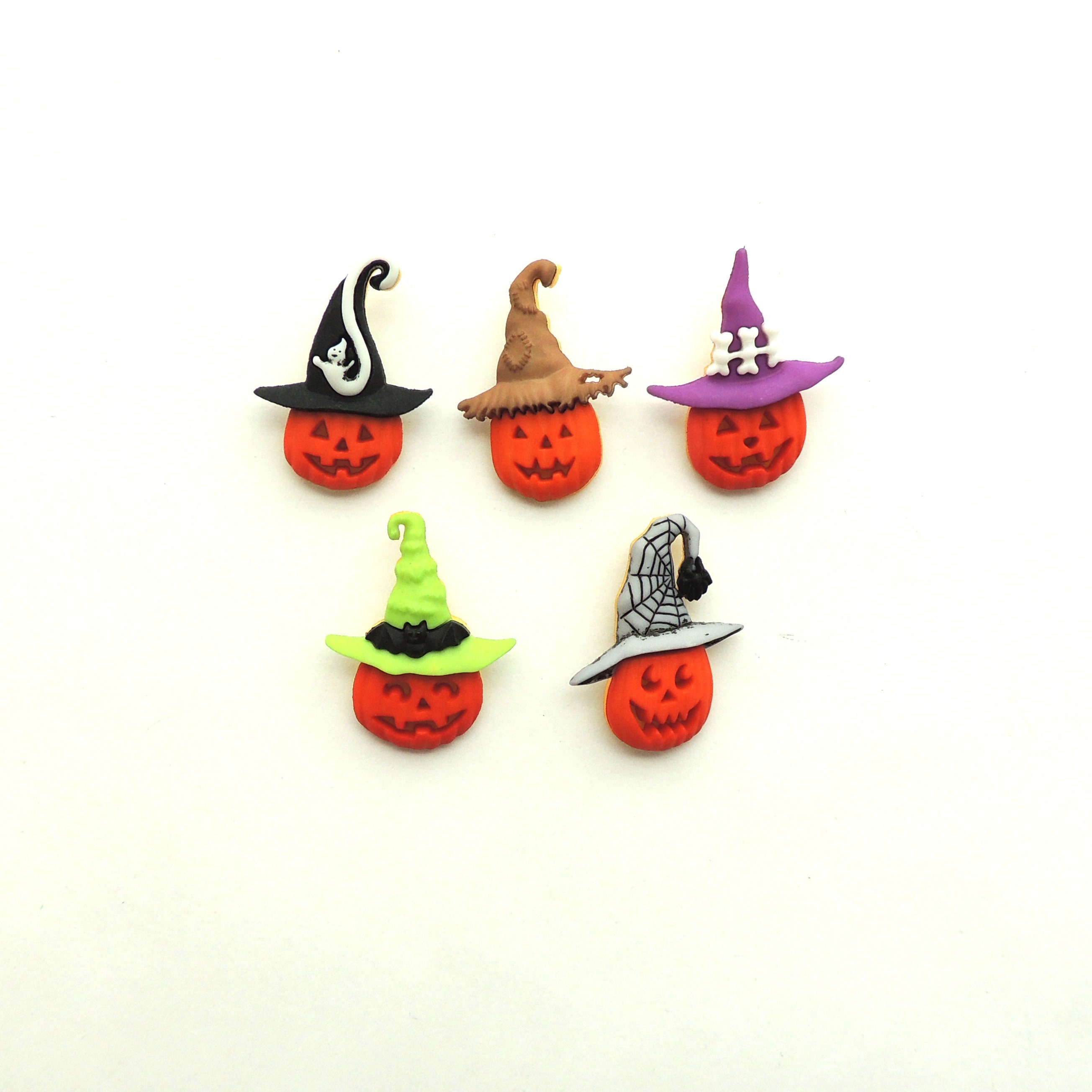 Jacks in Hats Buttons by Dress It Up / Novelty Halloween | Etsy