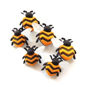 Bee Buttons by Dress It up // Novelty Sewing Scrapbooking Flying Insect ...