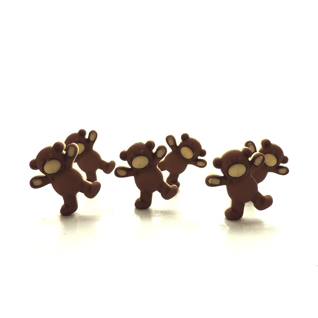 Teddy Bear Buttons by Buttons Galore /stuffed Toy Embellishments - Etsy