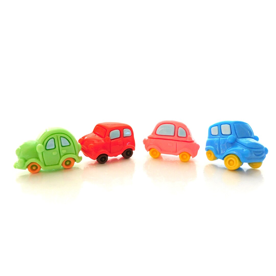 Bright Cars Flat Back Embellishments / Vehicle Flatback Cabochons ...