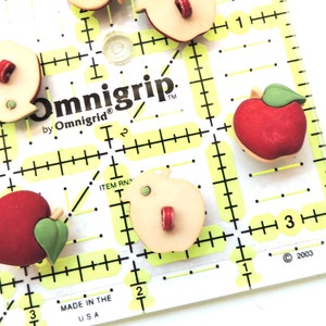 Apple Buttons - Buttons Galore / Sewing Crochet Knit Novelty Buttons ...