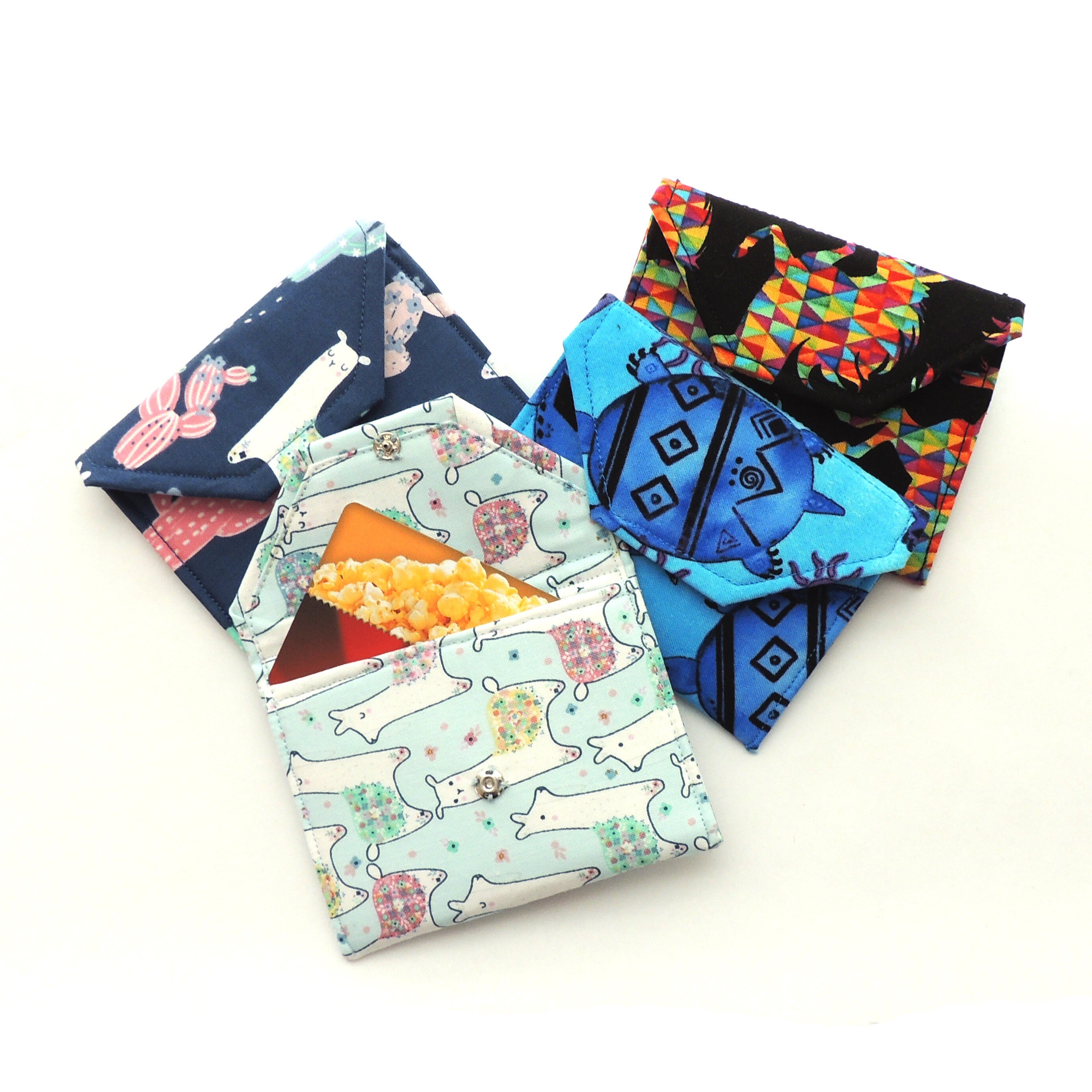 Animal Print Gift or Business Card Holders Llama Cactus | Etsy