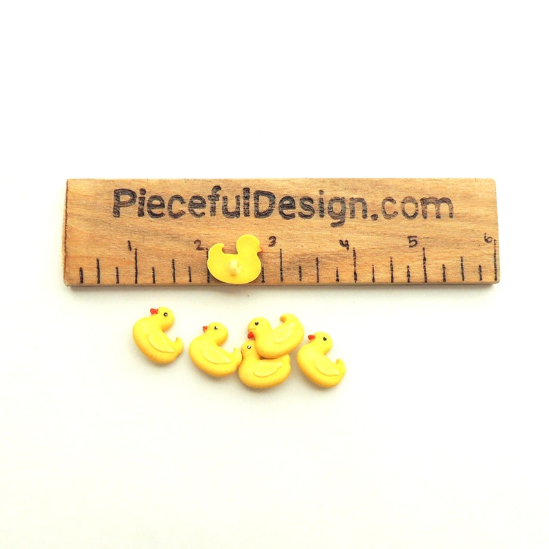 Yellow Duck Buttons by Buttons Galore // Rubber Ducky Embellishments - Etsy
