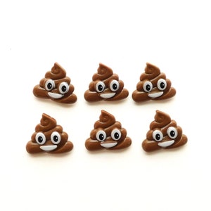 Poop Emoji Buttons by Flair Originals/ Novelty Social Media - Etsy