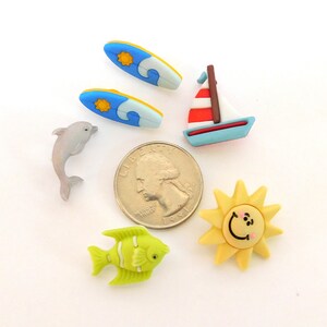 Surf's up Buttons by Buttons Galore // Novelty Beach Ocean ...