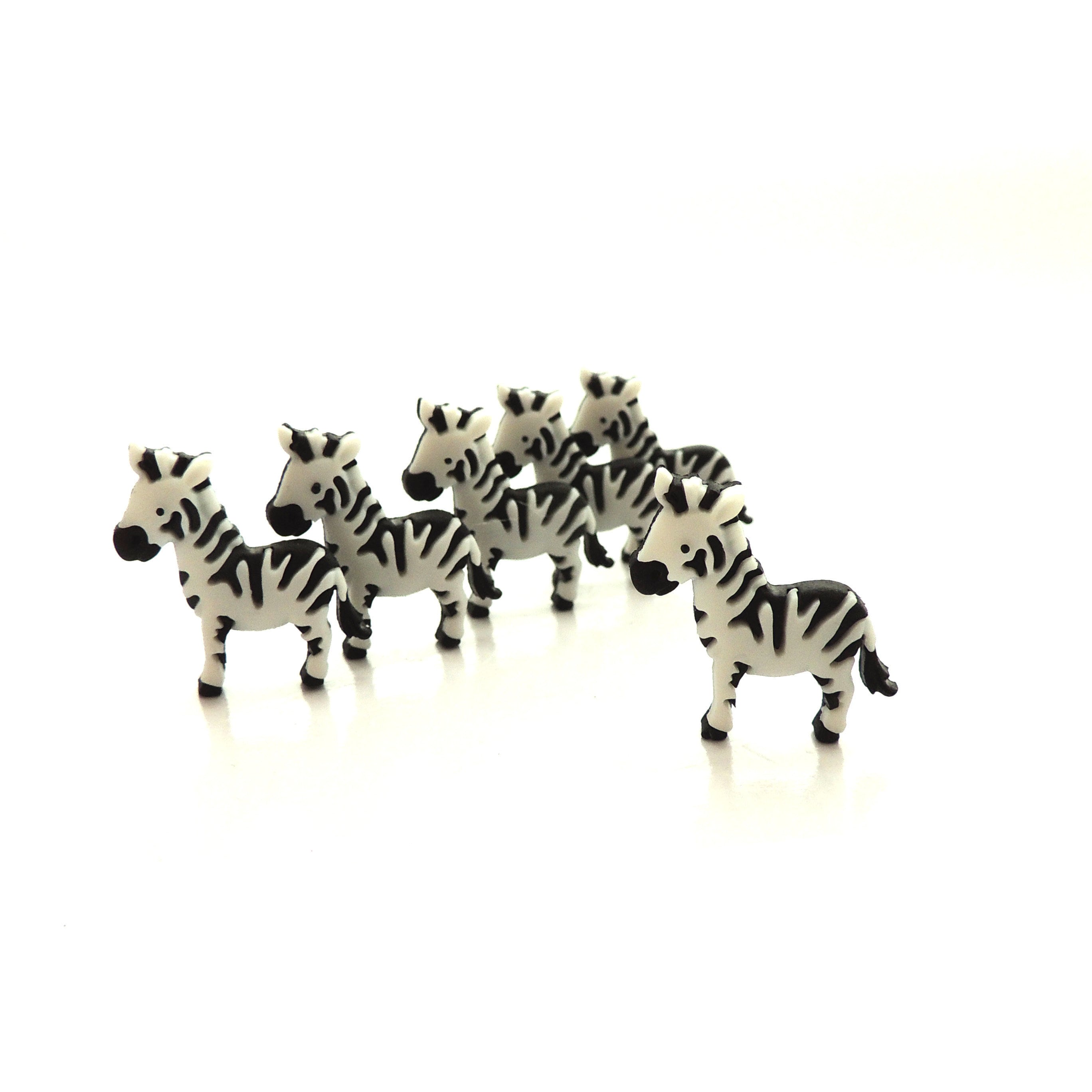 Zebra Buttons by Dress It Up // Animal Zoo Safari Kids Crafts | Etsy