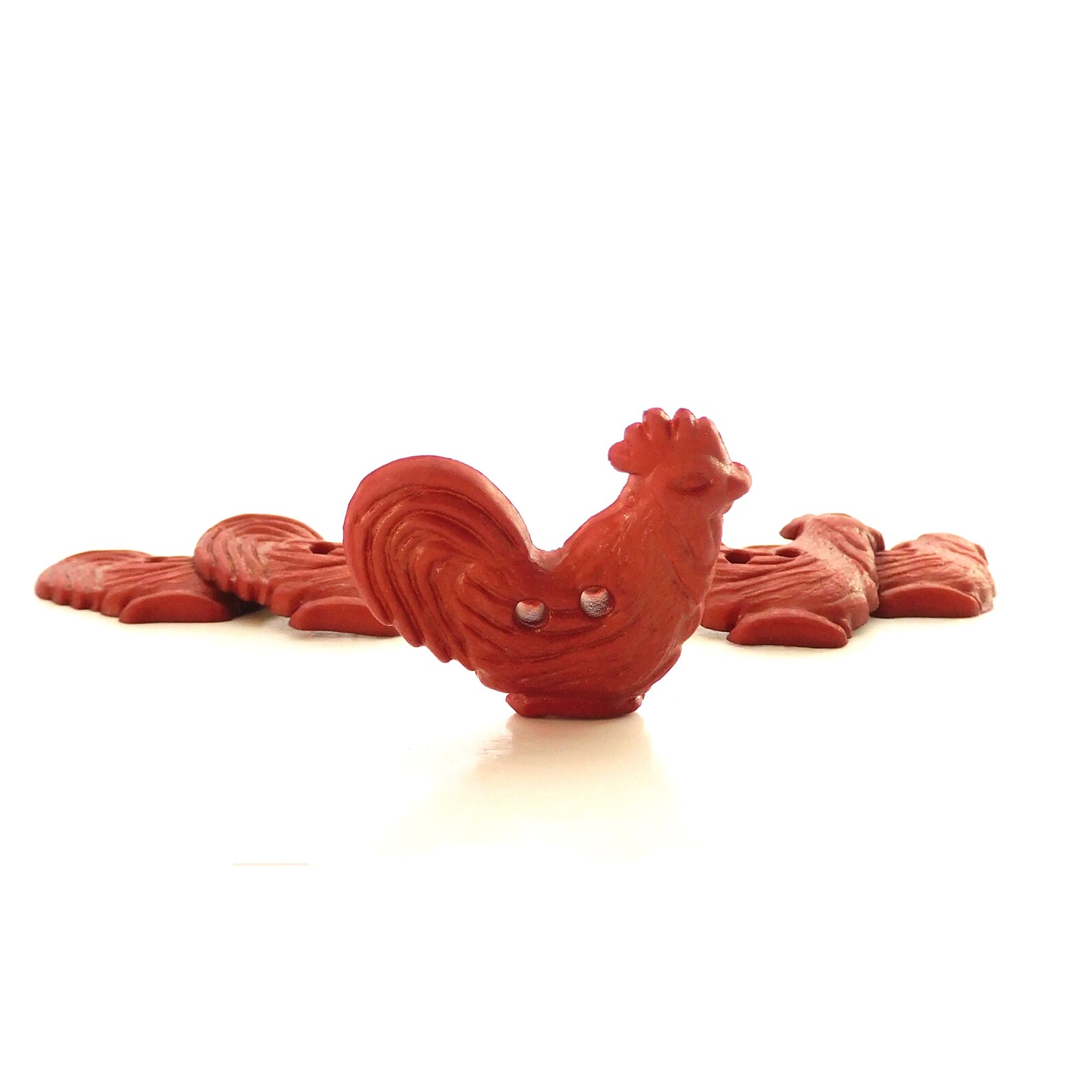 Red Rooster Buttons by Buttons Galore / Novelty Farm Animal - Etsy