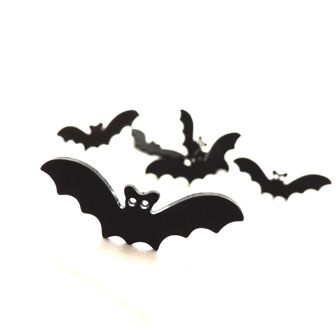 Bat Flatback Buttons by Buttons Galore / Halloween Party Crafts Novelty ...
