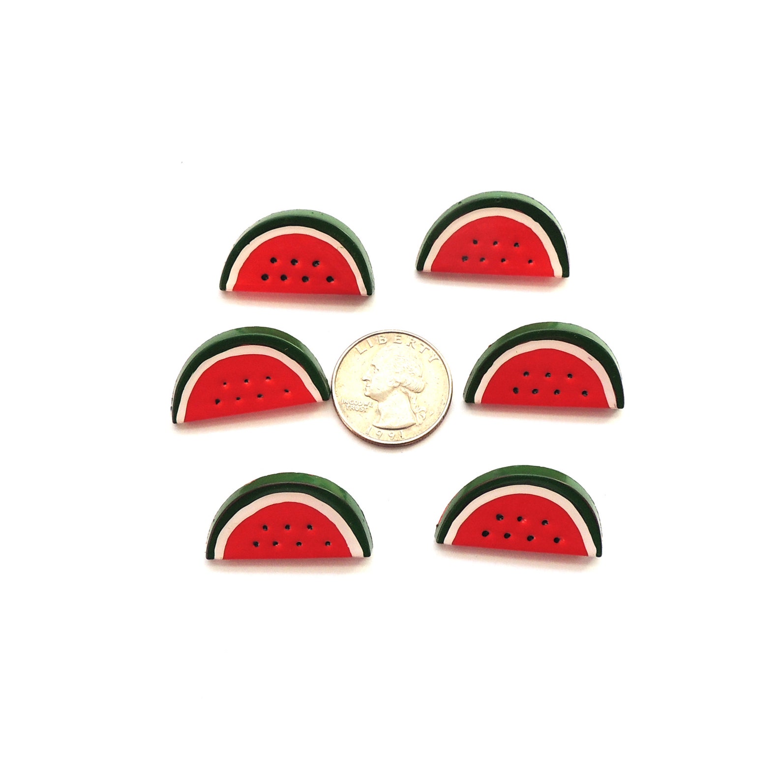 Watermelon Buttons by Buttons Galore / Novelty Sewing Scrapbooking ...