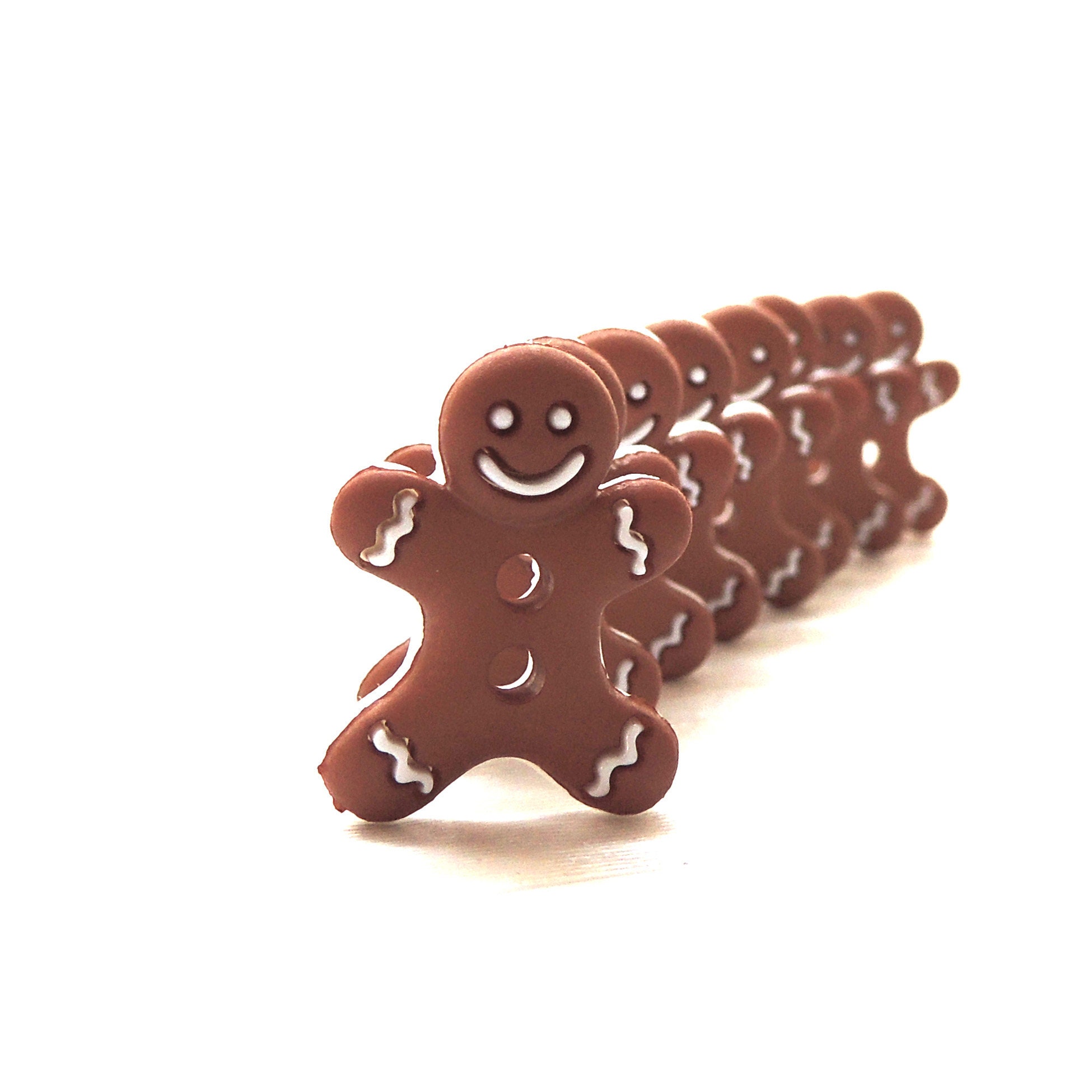 Gingerbread Man Buttons by Dress It up / Novelty Christmas | Etsy