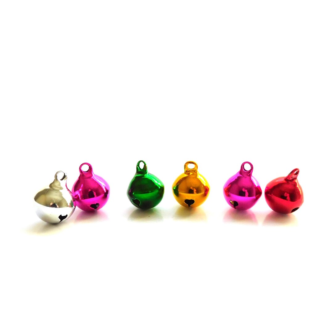 Jingle Bells Embellishments by Shelly's Buttons - RANDOM Set of SIX - Etsy