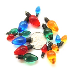 Christmas Light Buttons Buttons Galore / Holiday Bulb Tree Charm ...