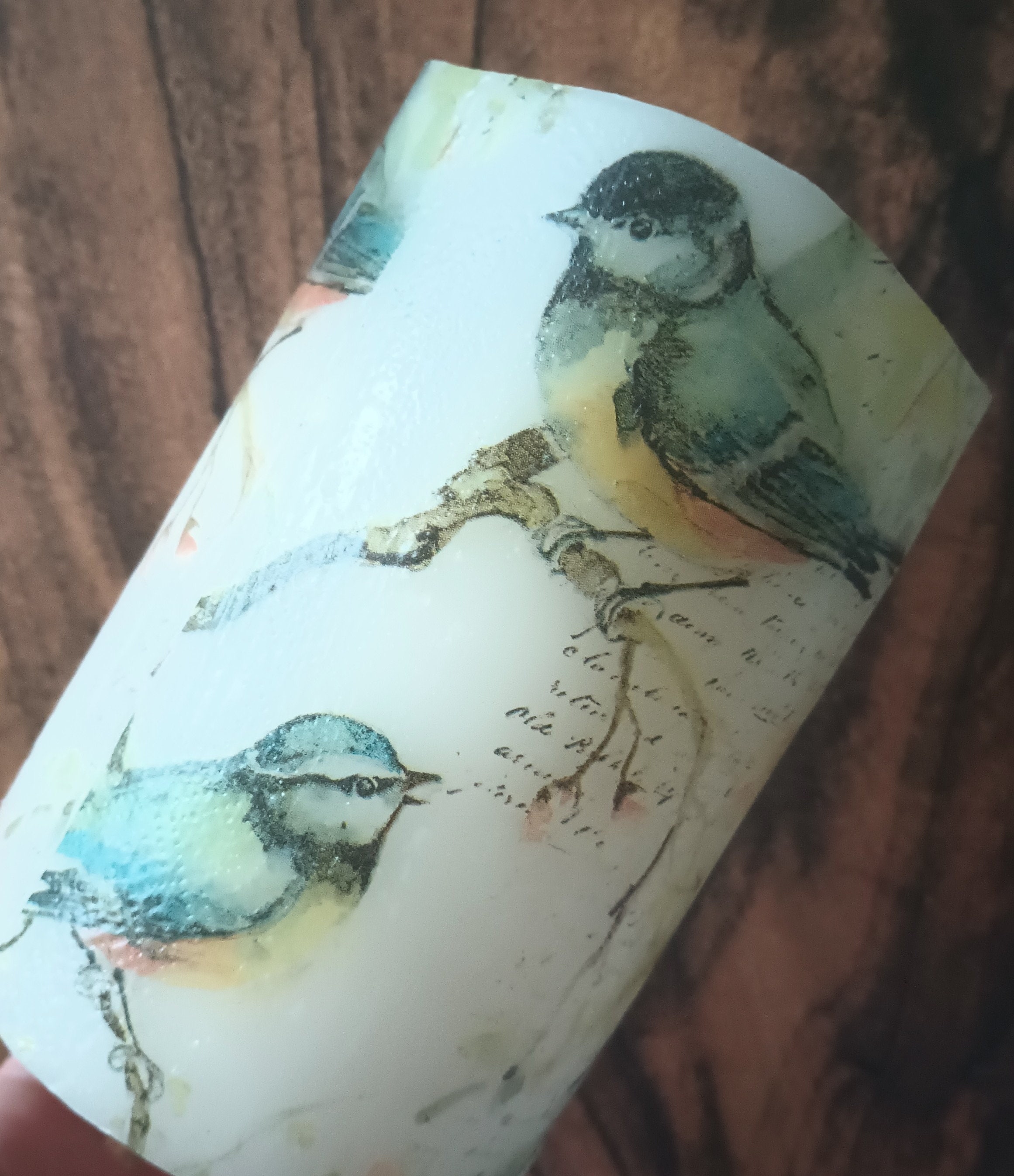 BIRD FLAMELESS CANDLE W/timer/bird Candle/birds/bird Lover Gift/night ...