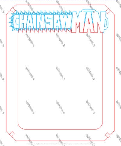 Chainsaw Man Laser Cut Display - Etsy