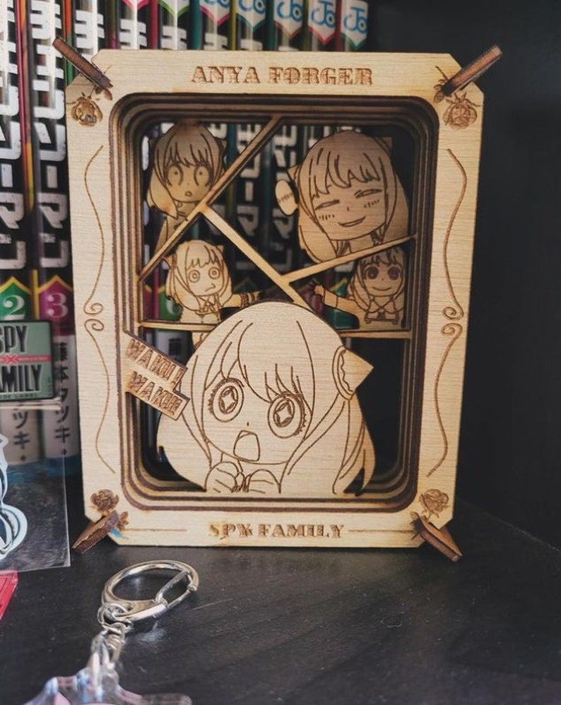 Anya Forger - Spy X Family Laser Cut Display - Etsy