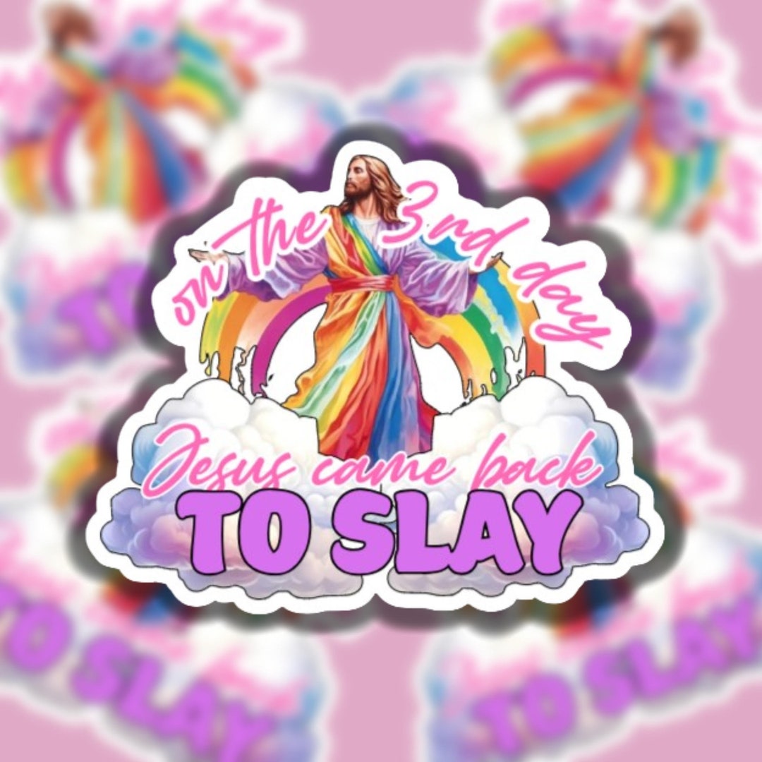 Pride Jesus Vinyl Sticker - Etsy