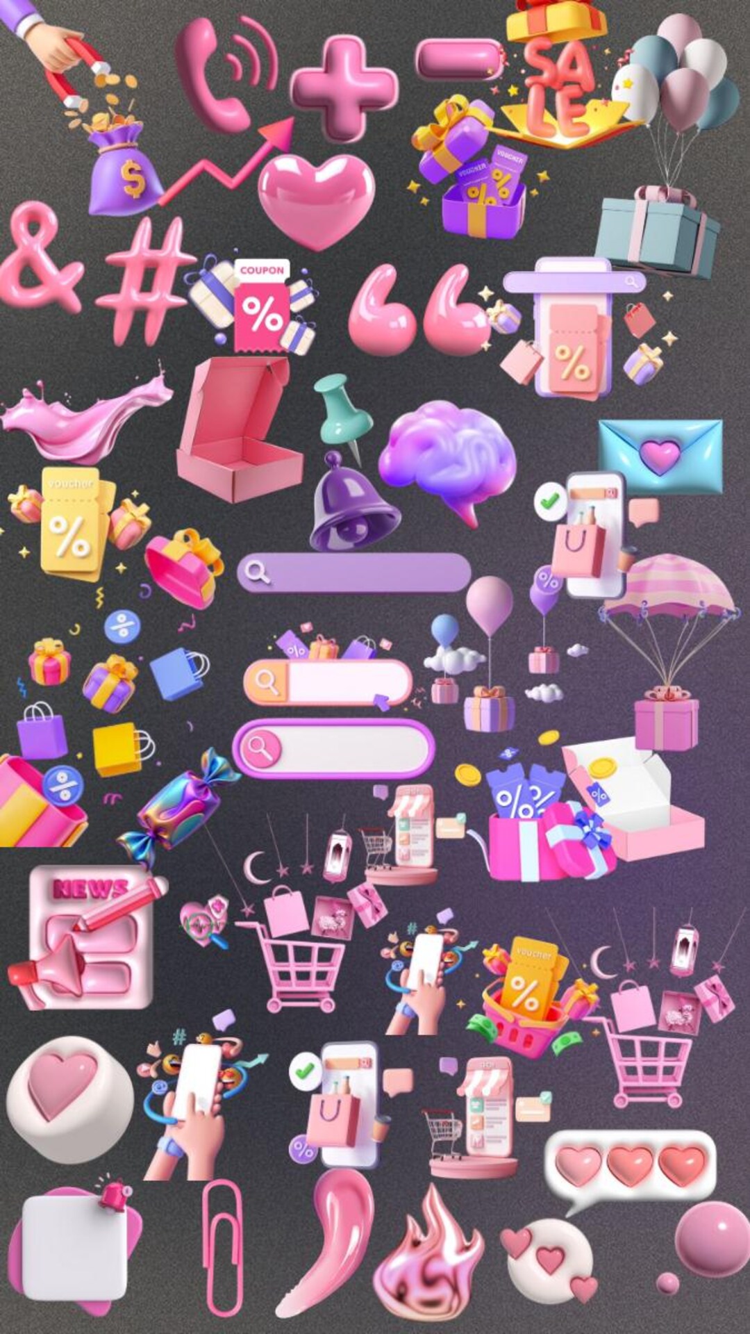 Social Media Sticker Pack | Instagram & Tiktok Pngs | Digital Stickers ...