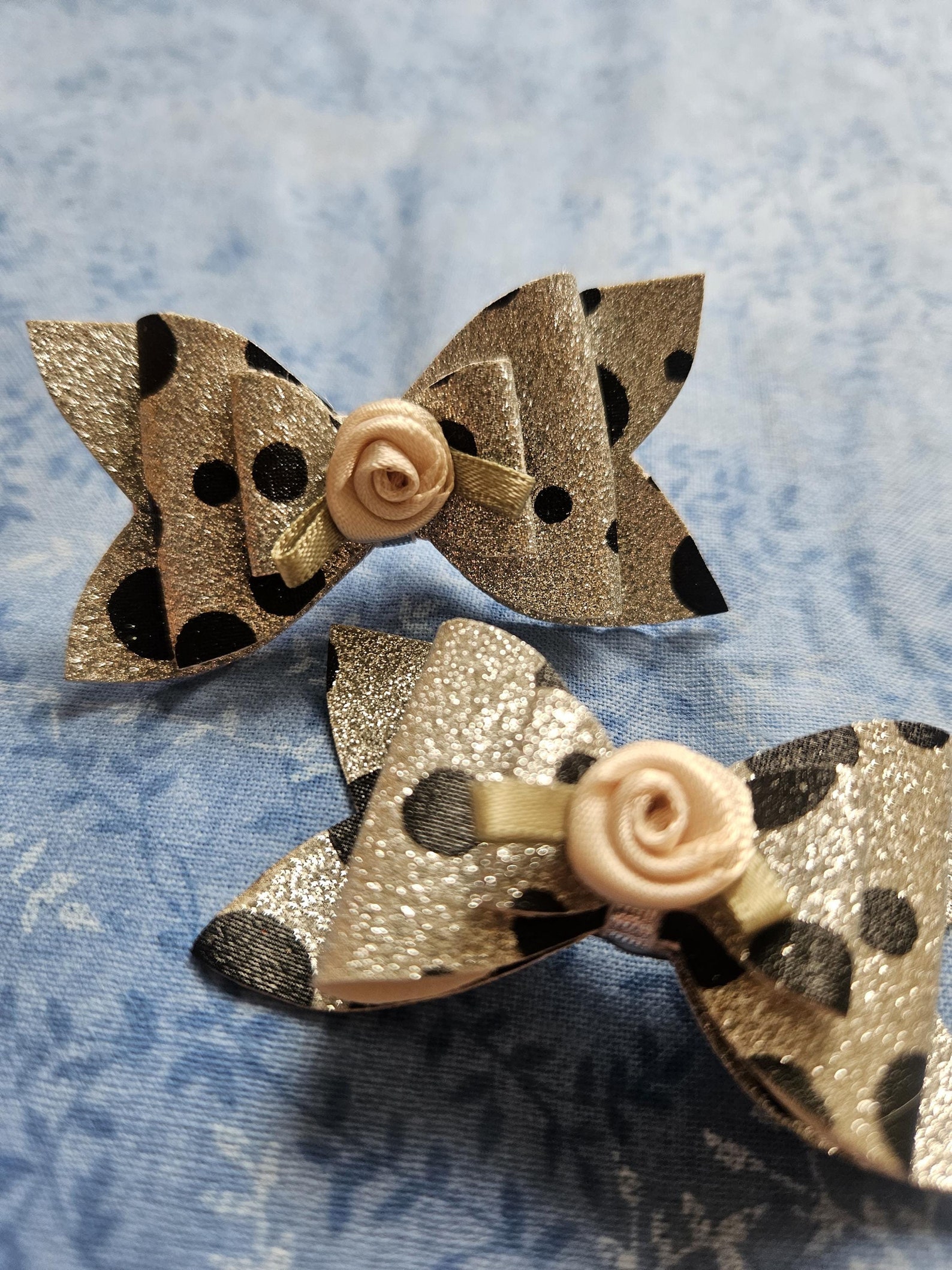 Cute Hand-made Faux Silver Hair Clip - Etsy
