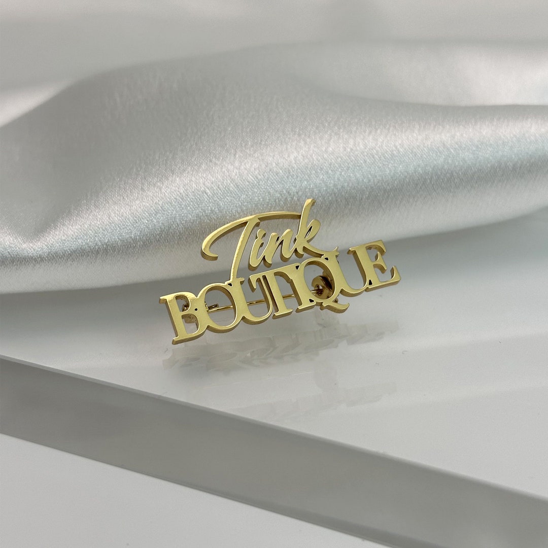 Personalized Nameplate Brooch Custom Unisex Jacket Badge With Name ...