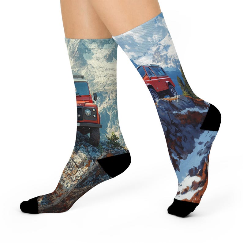 Vintage Range Rover Socks, Cushioned Crew Socks - Etsy