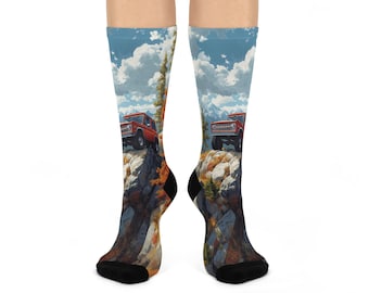 Vintage Range Rover Socks, Cushioned Crew Socks - Etsy