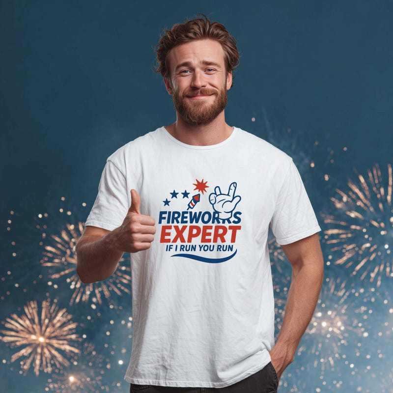 Fireworks Tshirt - Etsy