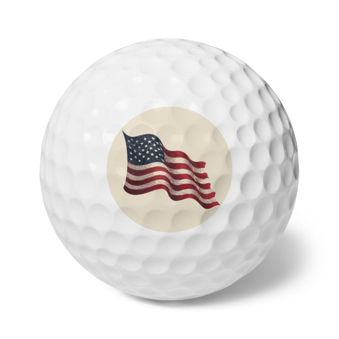 American Flag Golf Balls: Custom Patriotic Golf Gift Set - Etsy