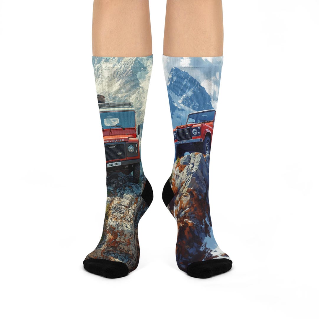 Vintage Range Rover Socks, Cushioned Crew Socks - Etsy