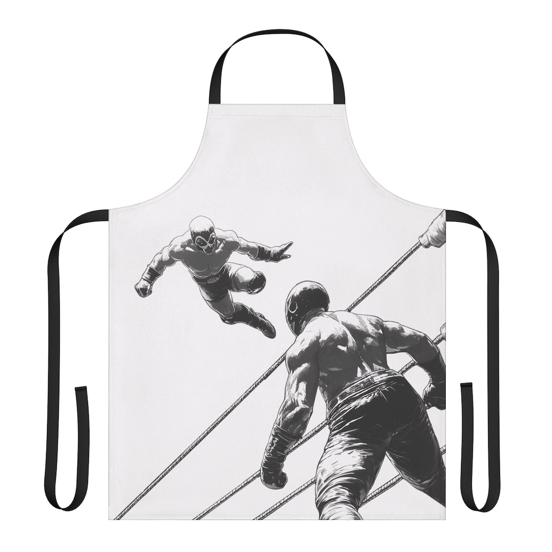 Lucha Libre Apron: Wrestling Theme, Cooking & BBQ Gift - Etsy