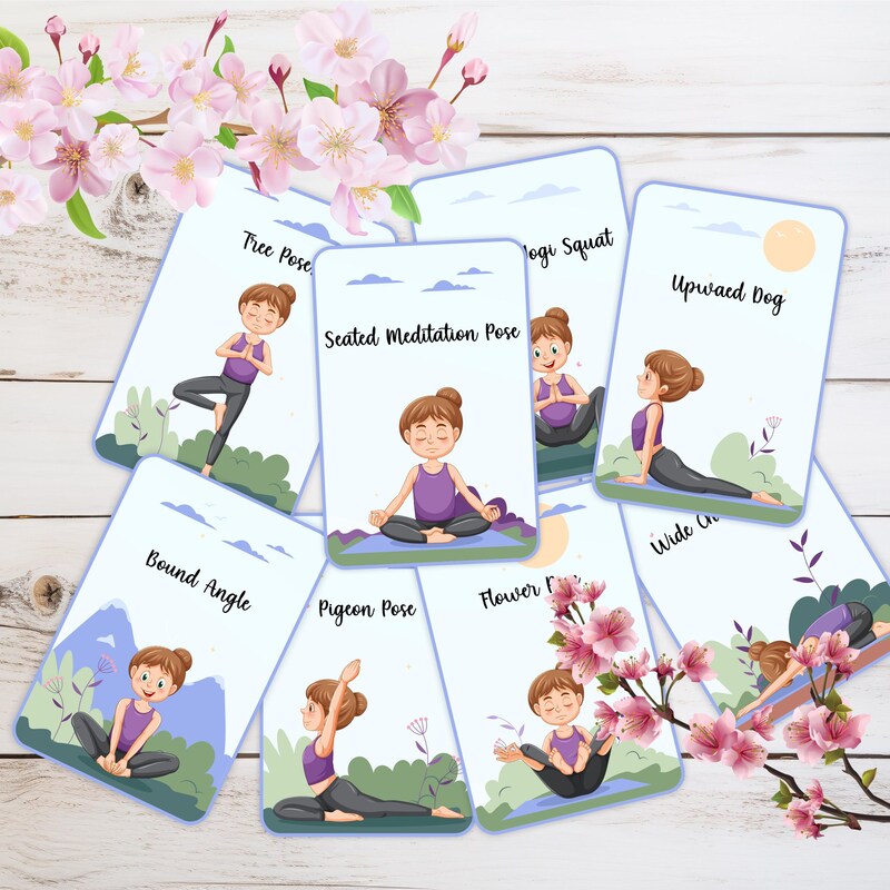 Yoga Cards for Kids - Etsy