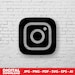 Instagram Logo SVG: Social Media Icon Bundle, Insta PDF, PNG, Eps, Jpeg ...