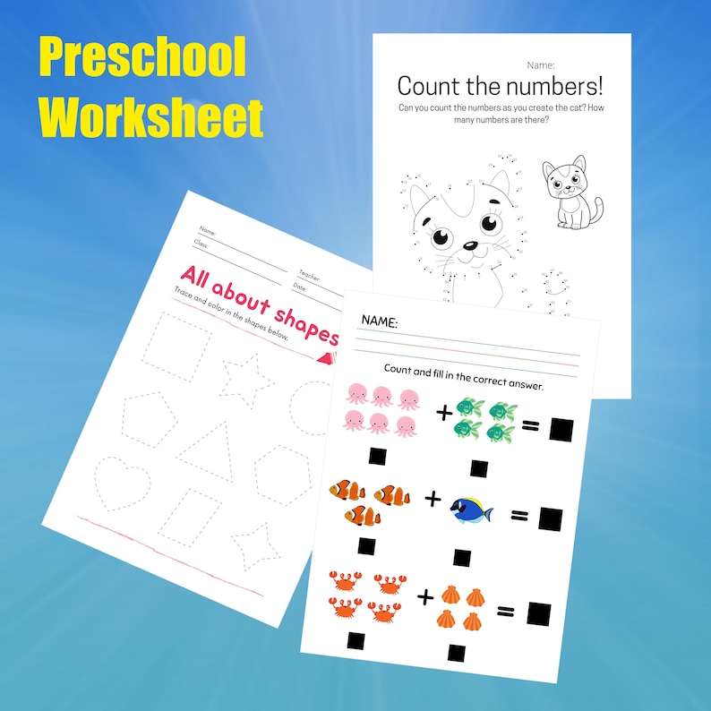Preschool Learning Bundle: 700 Pages of Alphabet & Number Tracing ...