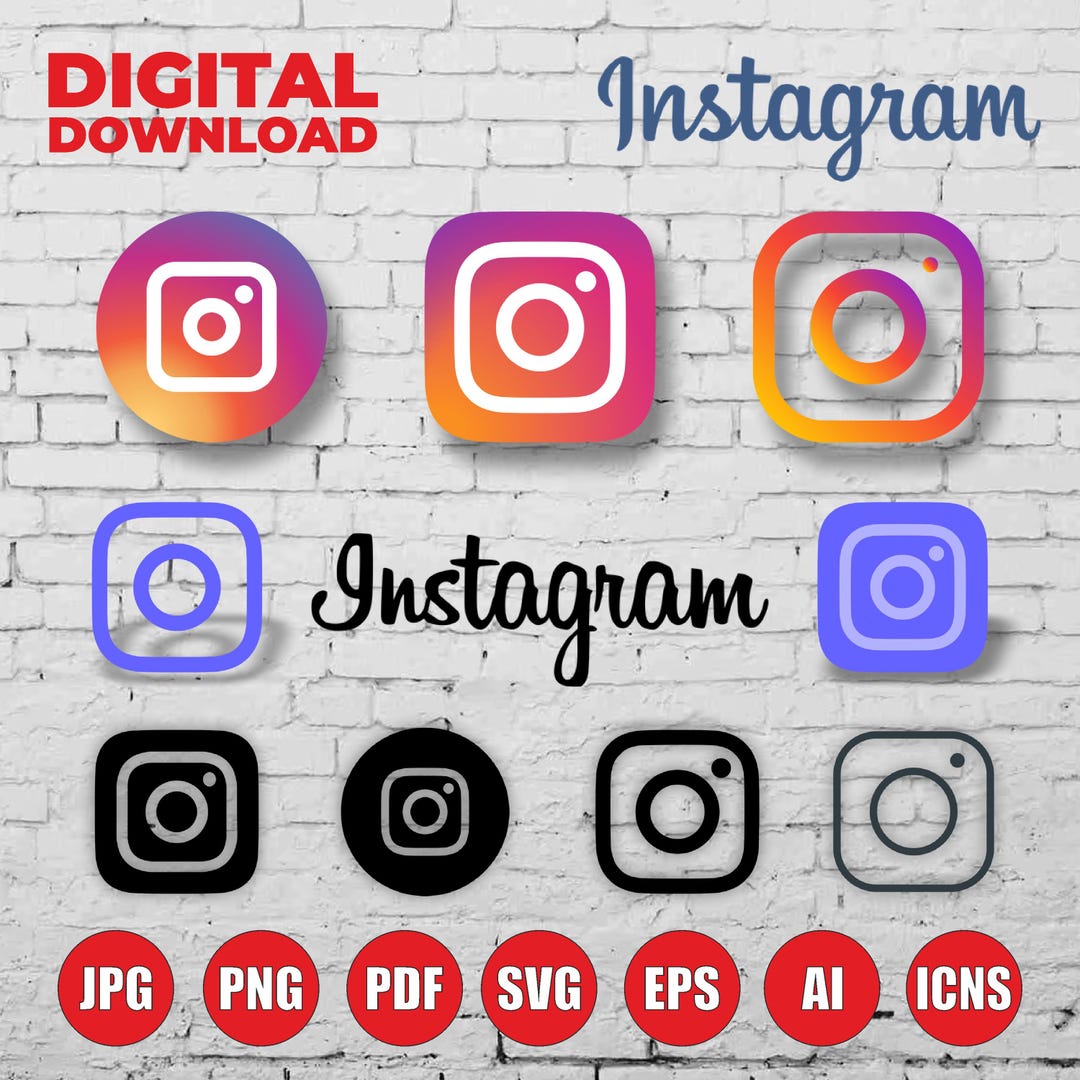 Instagram Logo SVG, Instagram SVG, Insta, Instagram PNG, Instagram Icns ...