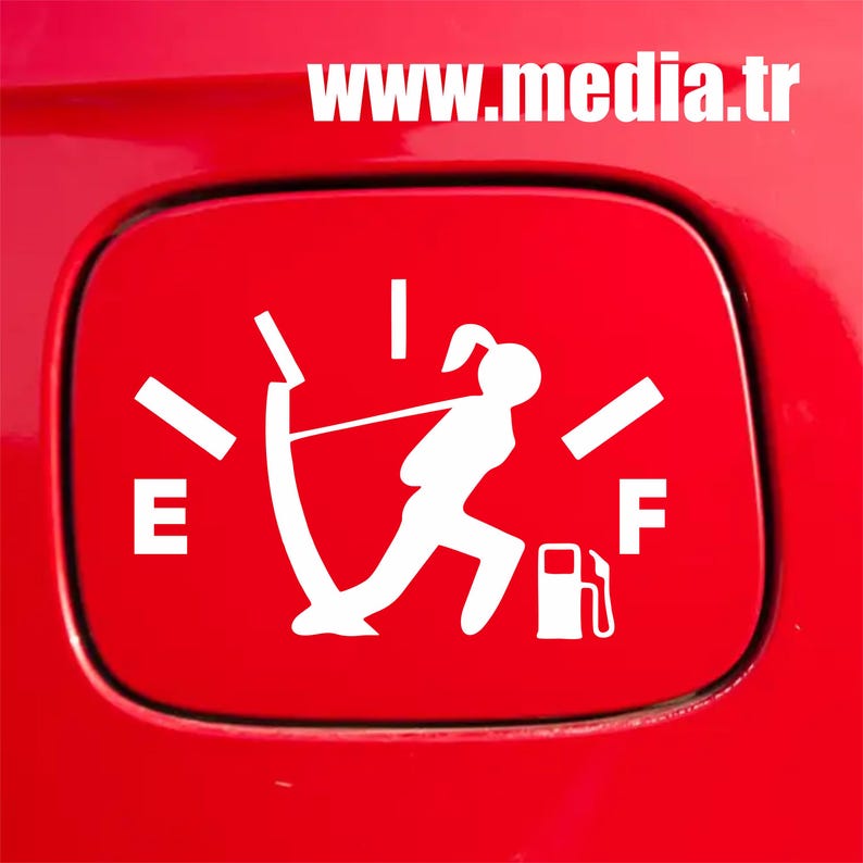 Funny Car Fuel Tank Decal SVG Bundle: Petrol & Electric (digital ...