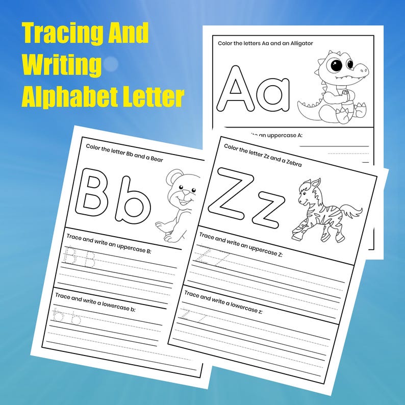 Preschool Learning Bundle: 700 Pages of Alphabet & Number Tracing ...