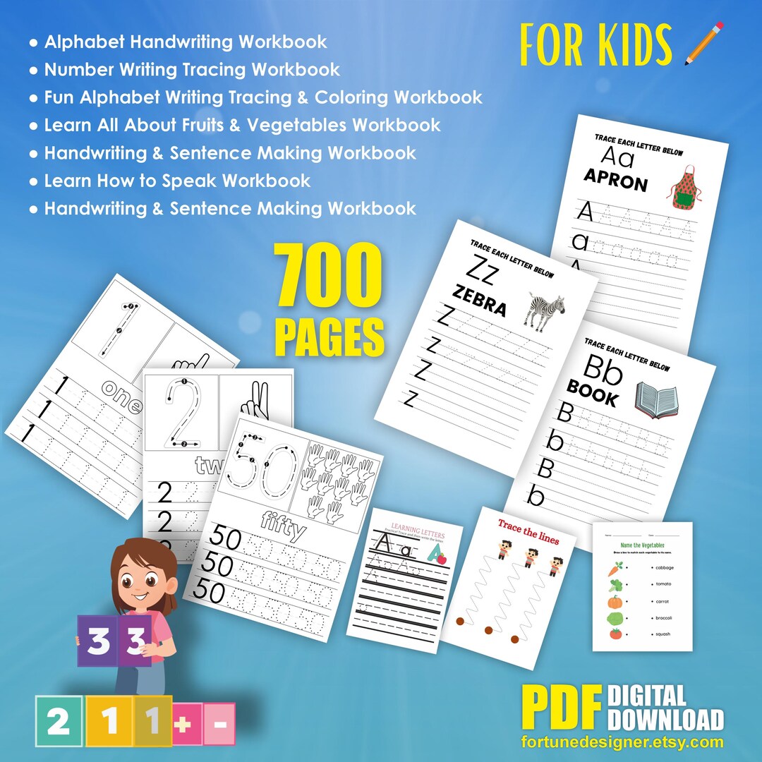 Engaging Preschool & Kindergarten Learning, 700 Pages of Interactive ...