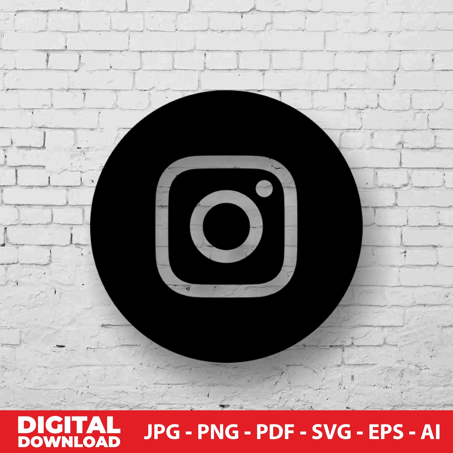 Instagram Logo SVG: Social Media Icon Bundle, Insta PDF, PNG, Eps, Jpeg ...